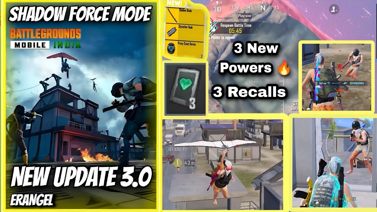 BGMI New Update 3.0 🔥 | New powers Tips and Tricks and more | Shadow ...