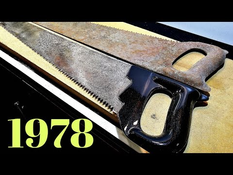 Restoration Antique Rusty Saw - YouTube