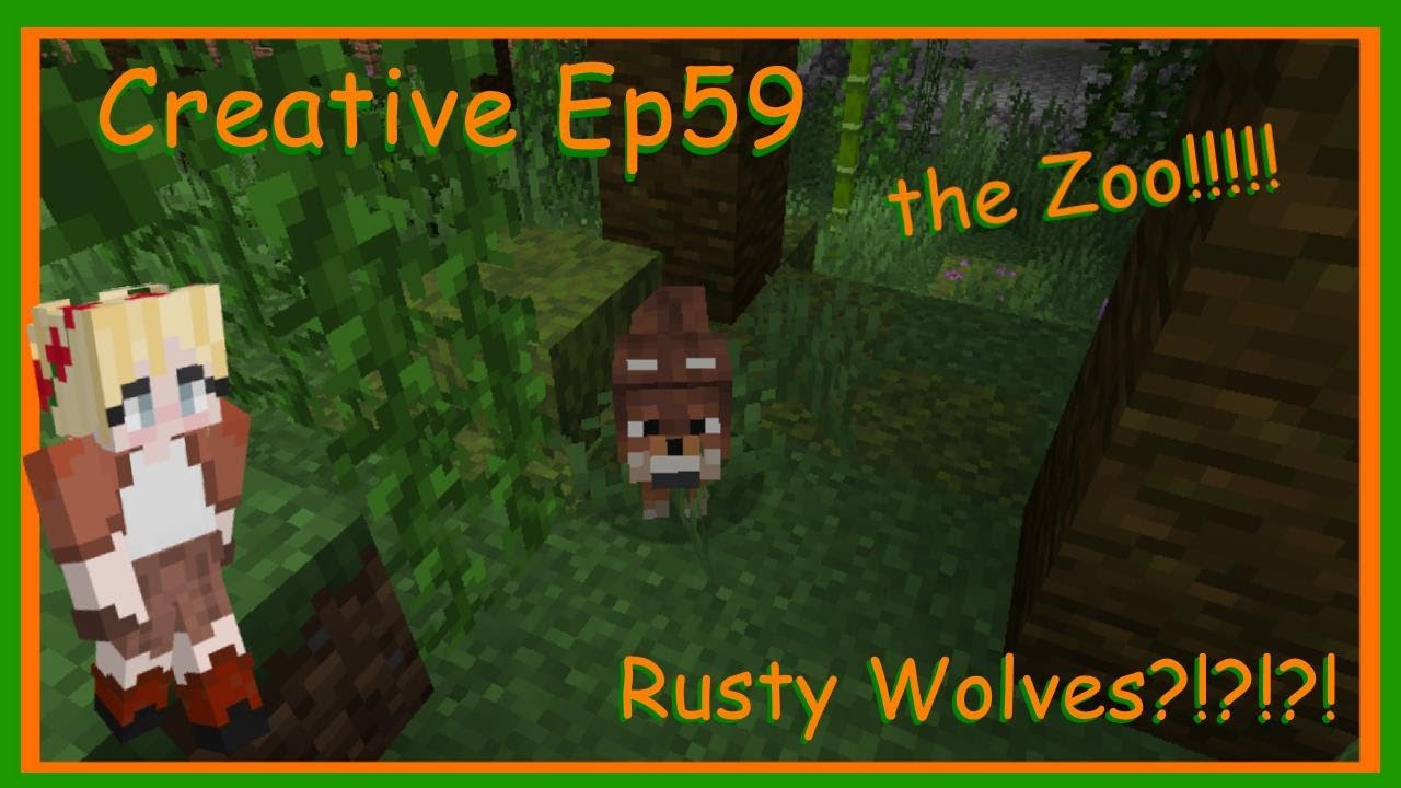 Ghost tries to build a Minecraft zoo enclosure or Rusty Wolves - YouTube