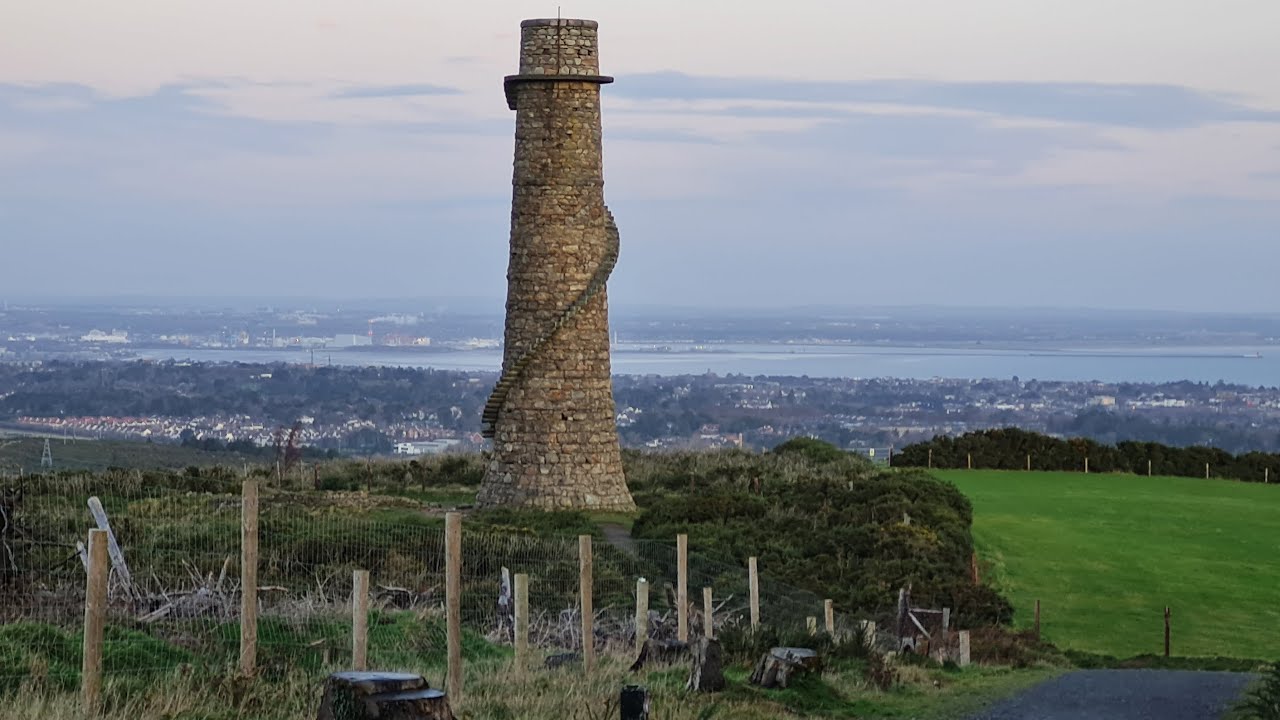 Smeltor Tower Ballycorus Dublin Mountains, Mavic Air 2 Footage - YouTube