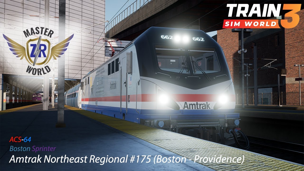 Amtrak Northeast Regional #175 (Boston - Providence) - Boston Sprinter ...
