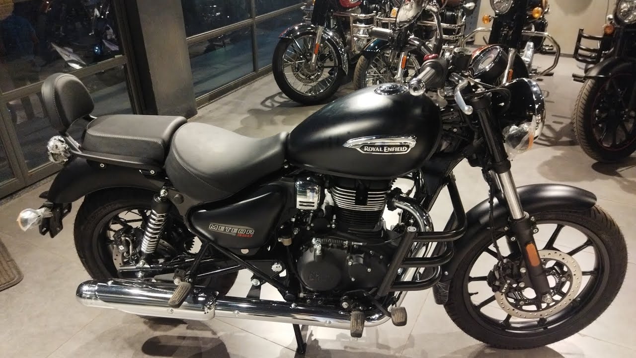 Next Generation Thunderbird 😍 Royal Enfield Meteor 350 Matte Black ...