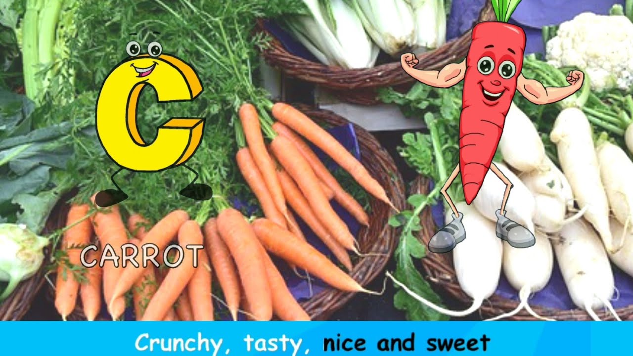 The letter C song | Cow - Car - Carrot - Cat | The Alphabet song - YouTube