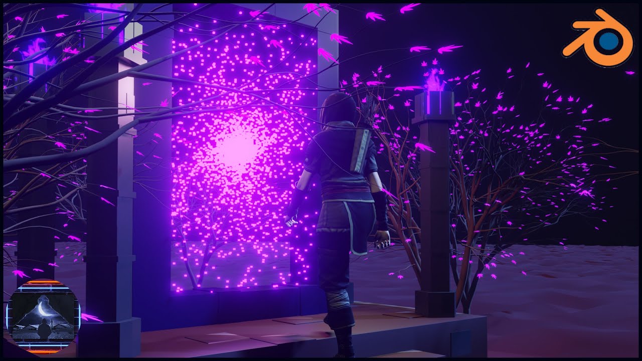 "Portal Animation" created in Blender | SpeedRun | 3 DimensionaL ...