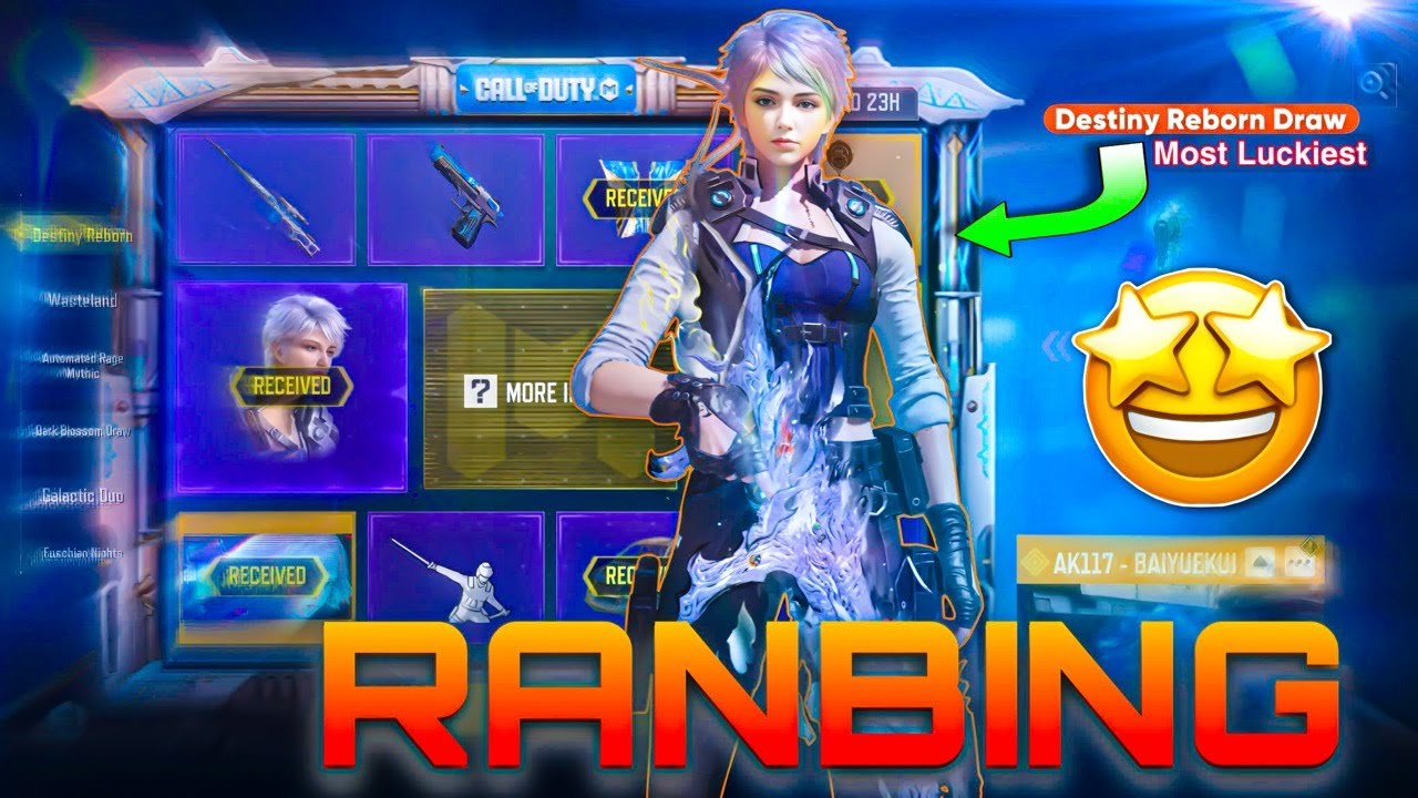 The Most Luckiest Ranbing Draw Ever! Destiny Reborn Draw - YouTube