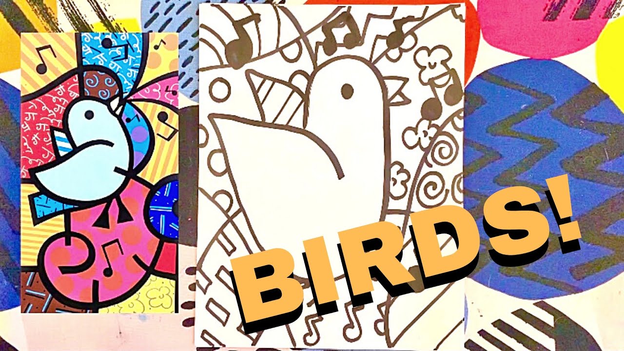 Romero Britto BIRDS! - YouTube