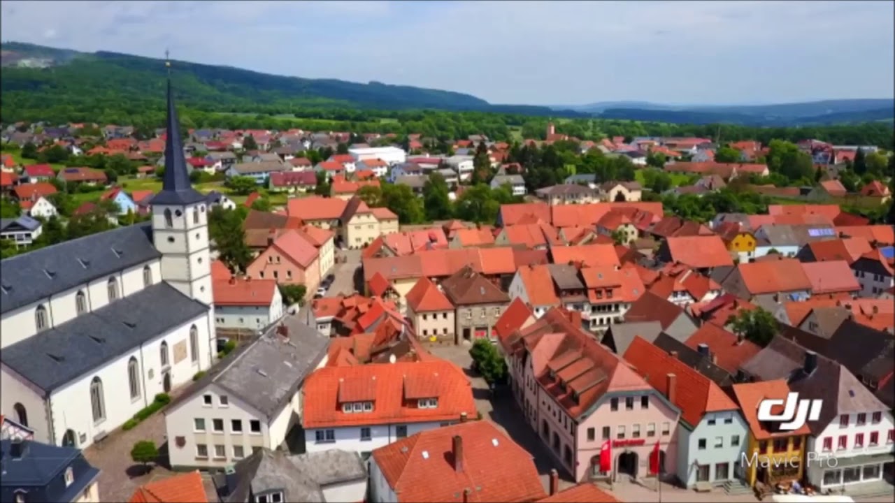 Bischofsheim/Rhön von oben - YouTube