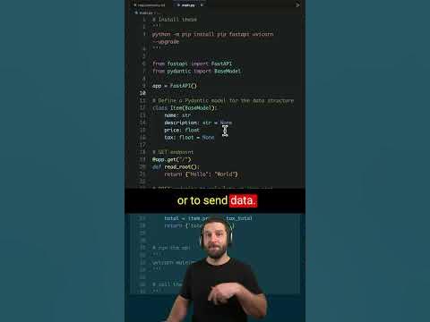 Create your first Python REST API #python #fastapi #restapi - YouTube