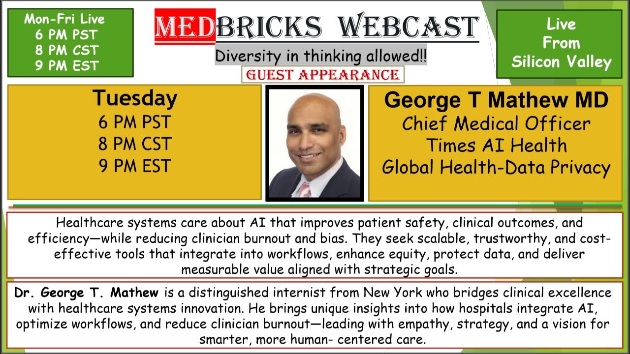 George T Mathew MD - Chief Medical Officer - YouTube
