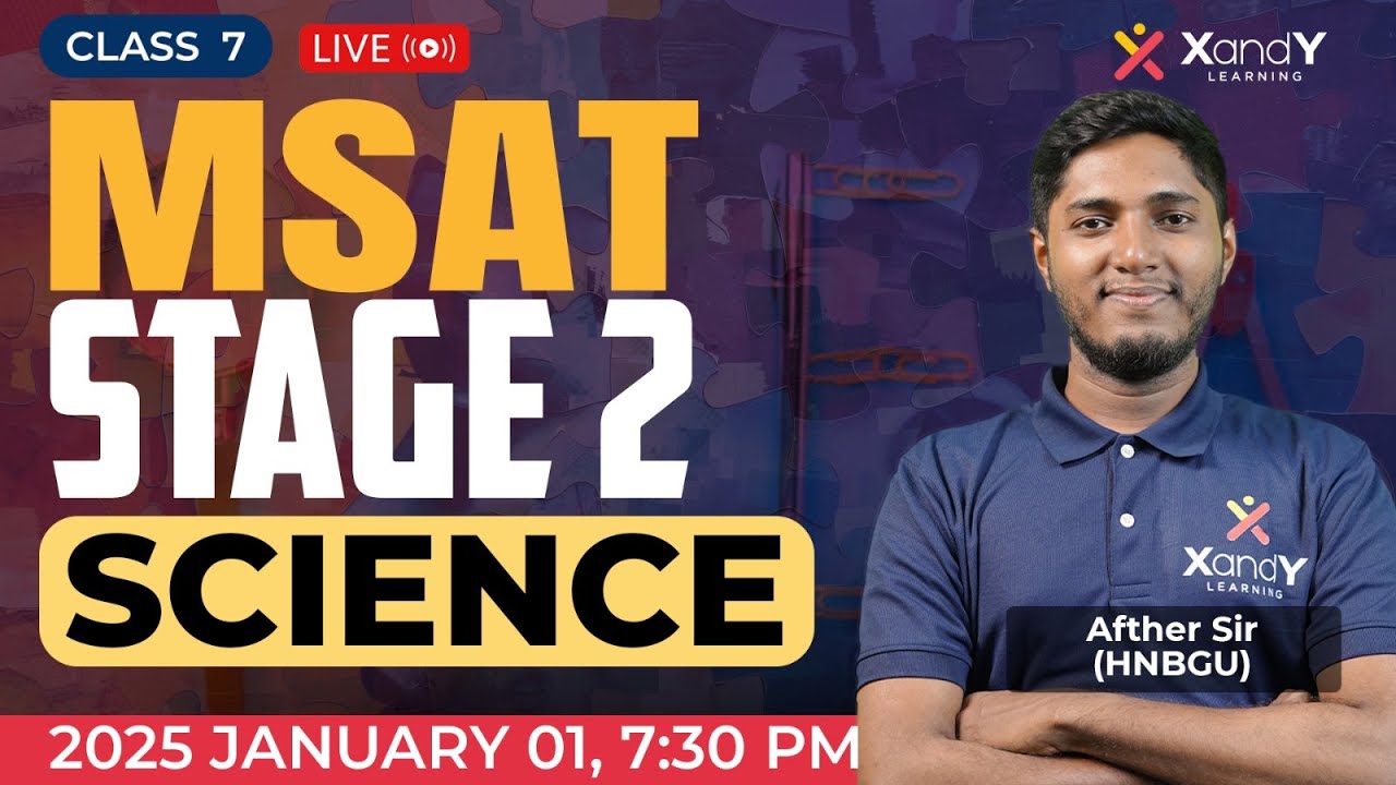 MSAT Stage 2 Important Questions | Grade 7 | Science #science #msat # ...