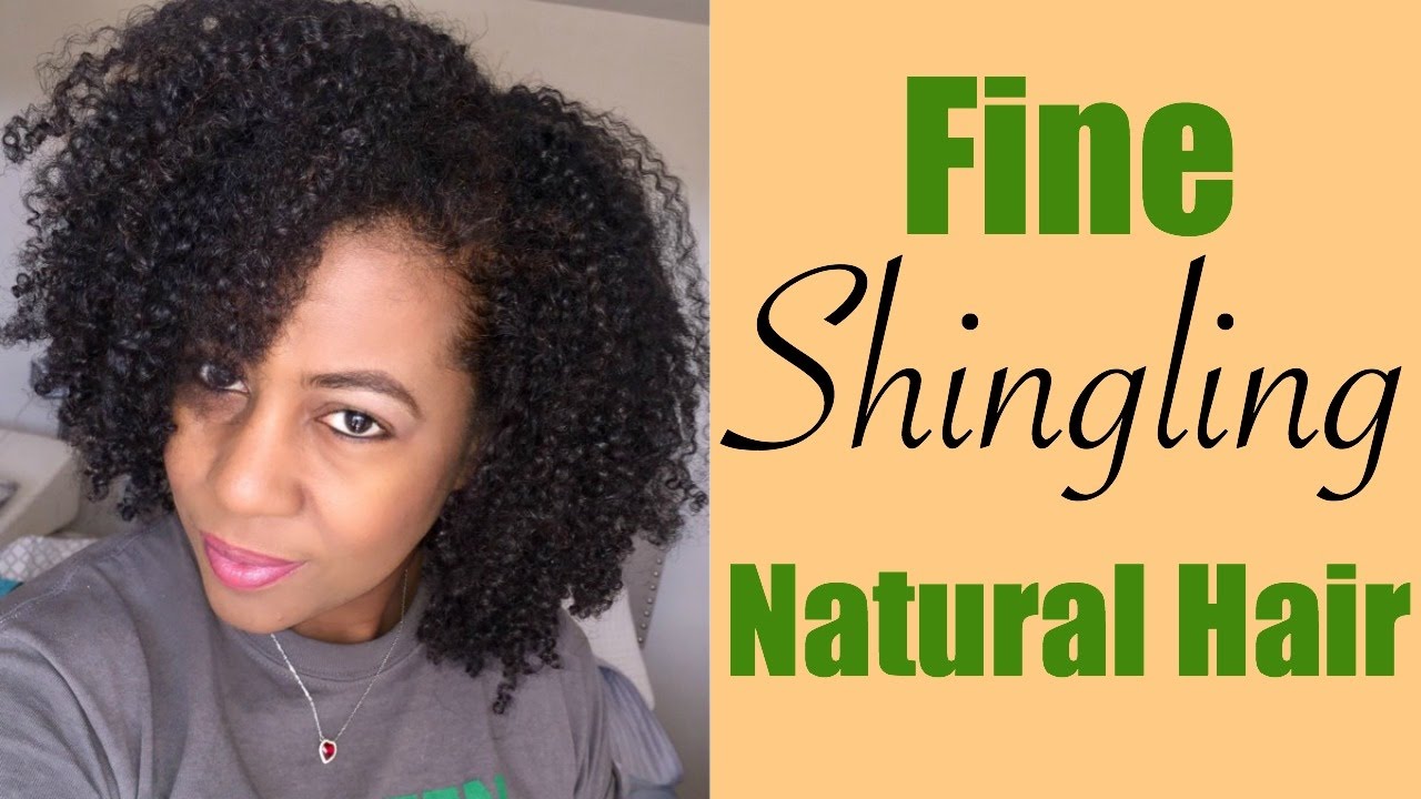 Shingling Results on Fine Natural Hair - YouTube