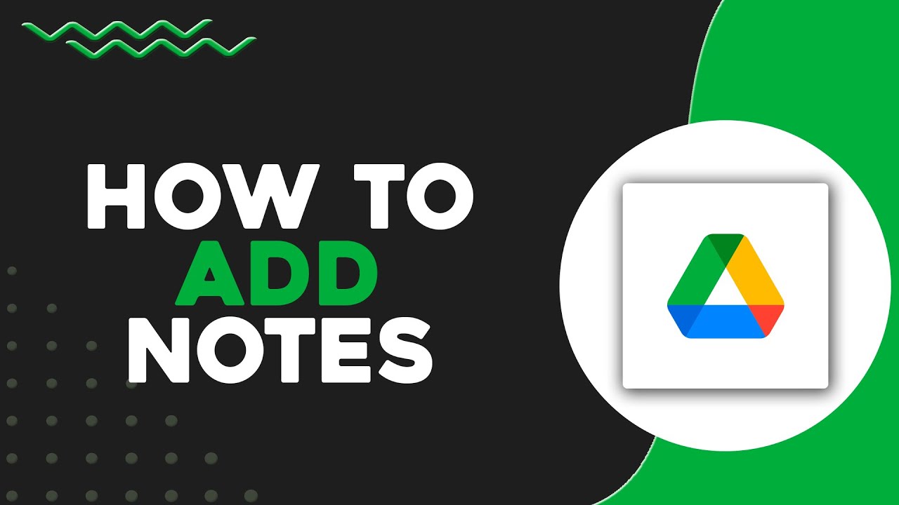How To Add Notes On Google Drive (Quick Tutorial) - YouTube