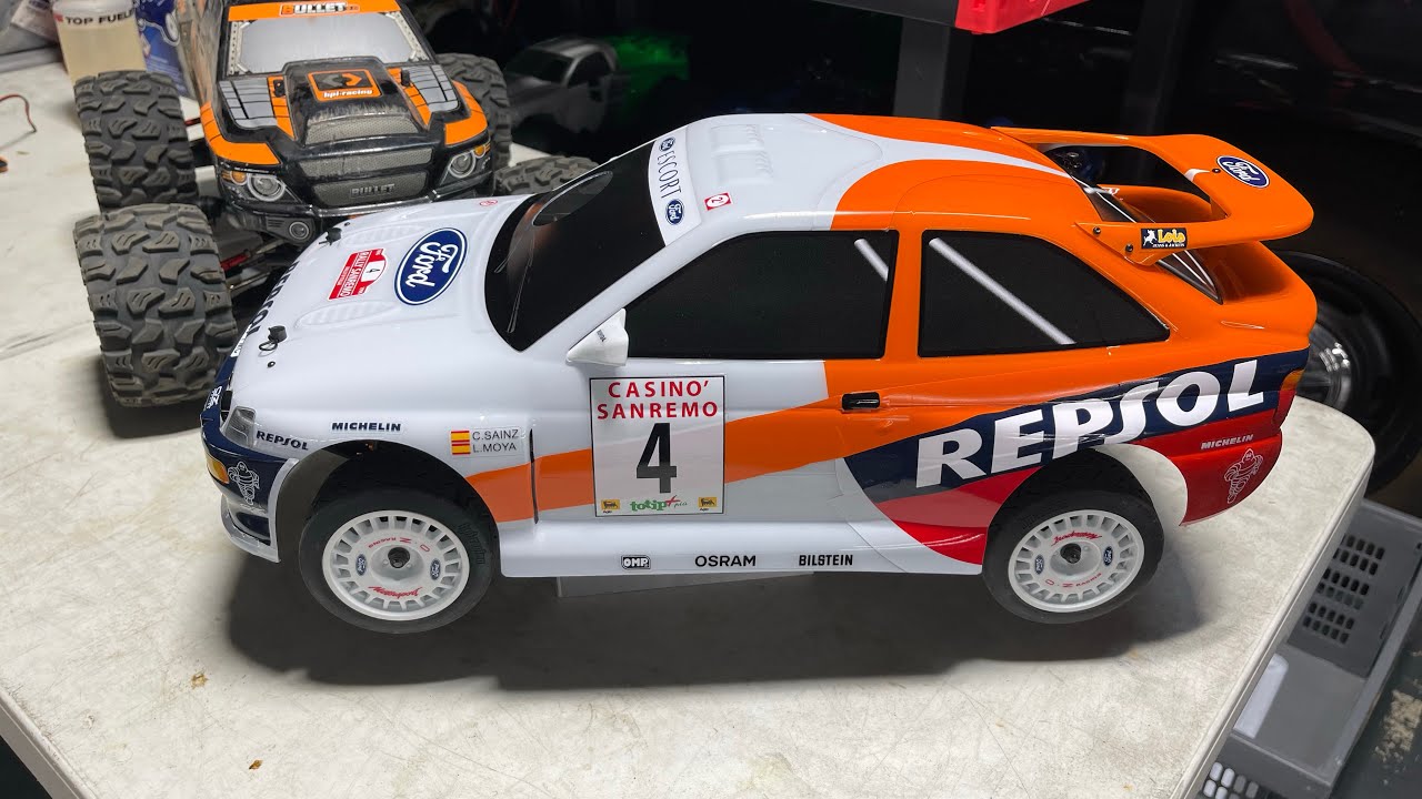 HPI WR8 Nitro Rally Cosworth Escort First Run - YouTube