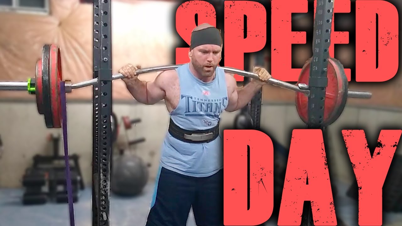 Dynamic Speed Squats with lots of Hamstrings (Westside barbell ...