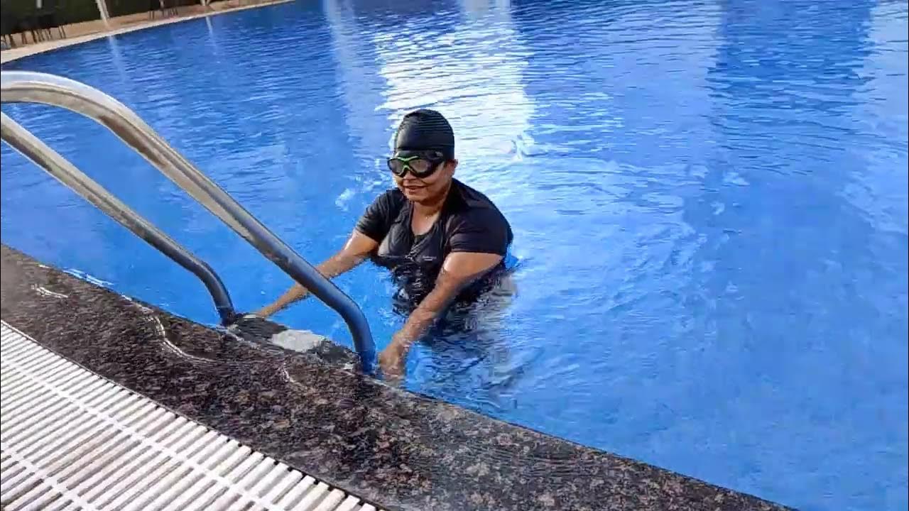 first day swimming pool waking # bringing practice #swimming #2 day swimming float🚶🏊 - YouTube