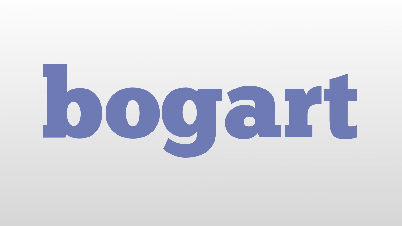 bogart meaning and pronunciation - YouTube