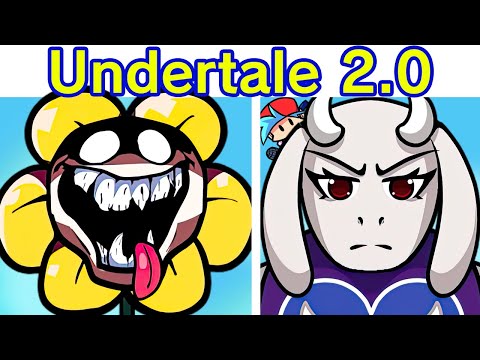 Friday Night Funkin' Undertale 2.0 VS Toriel & Flowey FULL WEEK + Cutscenes (FNF Mod) (Open World)