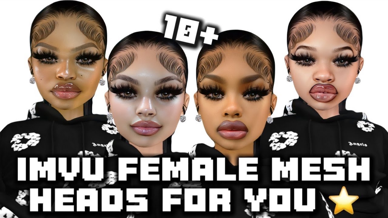 10 + imvu female mesh heads for you ⭐️ | lashes , eyes etc ! - YouTube