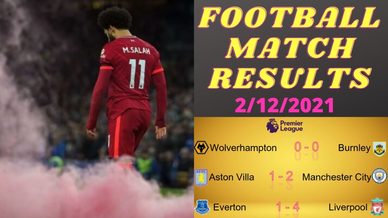 FOOTBALL MATCH RESULTS 2/12/2021 - YouTube