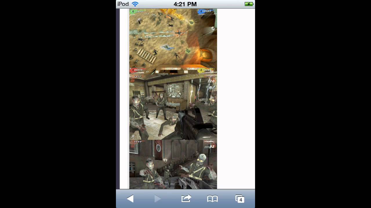 Cod black ops zombies on iPod - YouTube