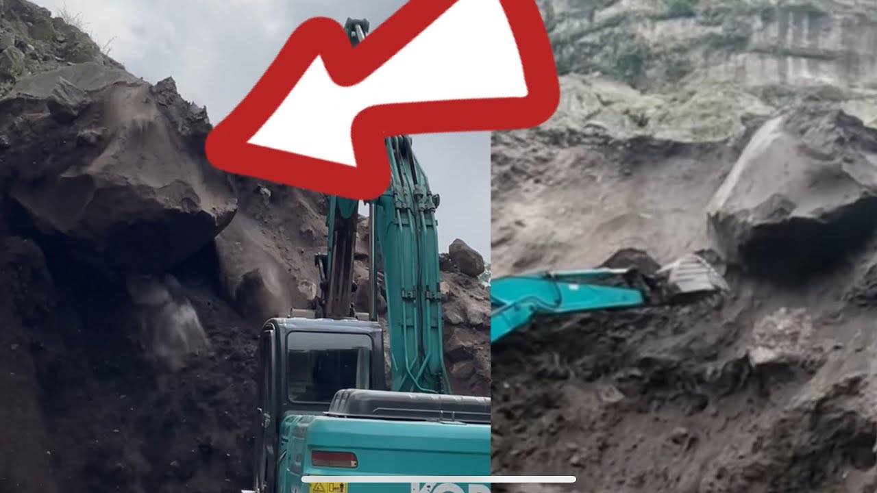 The heavy equipment operator was confused about how to lower the large ...