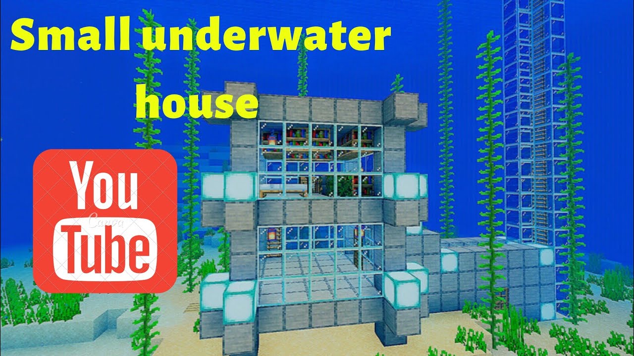 Minecraft: small & cute underwater house tutorial - YouTube