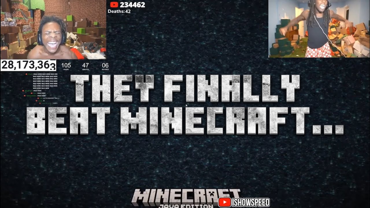 IShowSpeed and Kai Cenat Minecraft Beat moment - YouTube