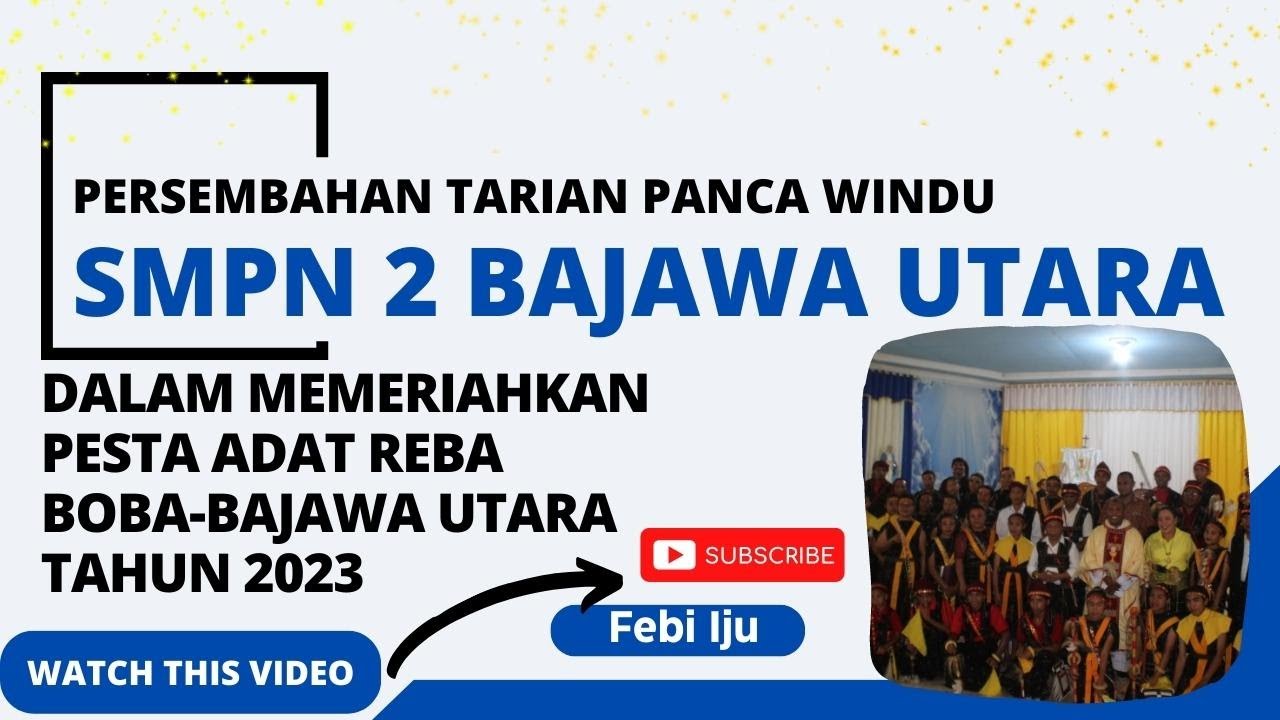 Persembahan Tarian Panca Windu SMPN 2 Bajawa Utara Dalam Memeriahkan ...