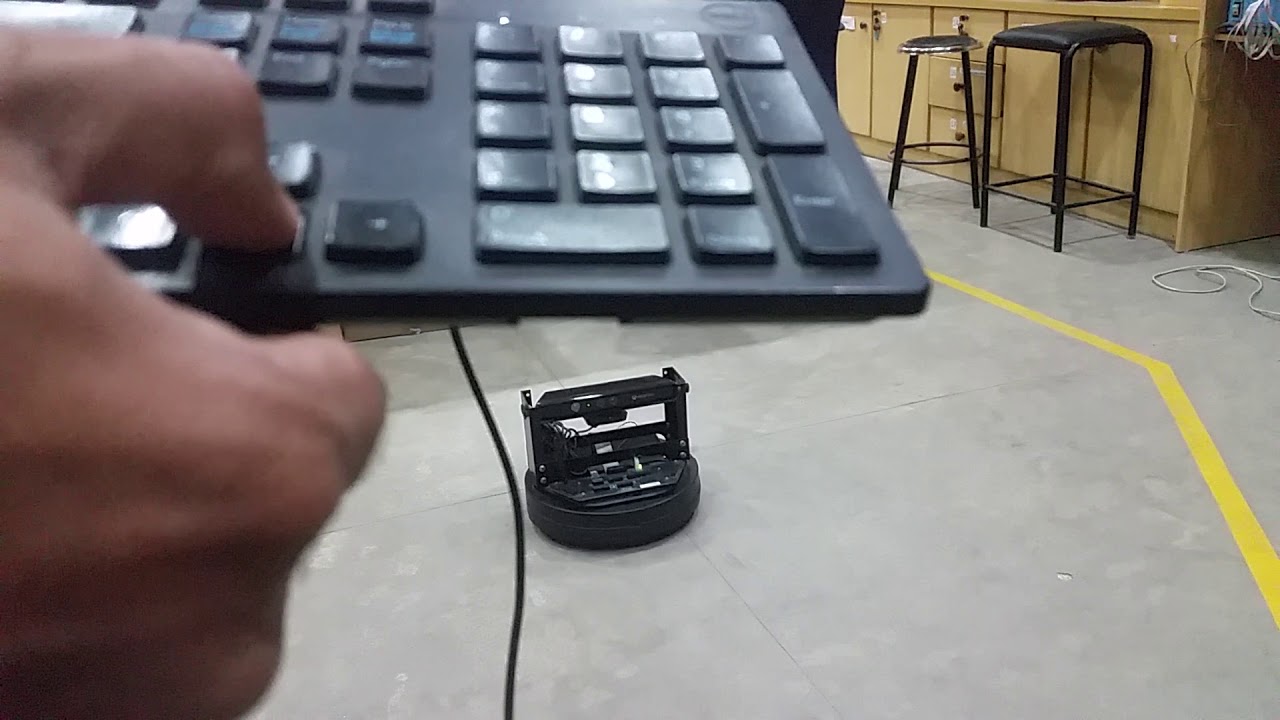 Quanser_Qbot_2 moving in normal mode - YouTube