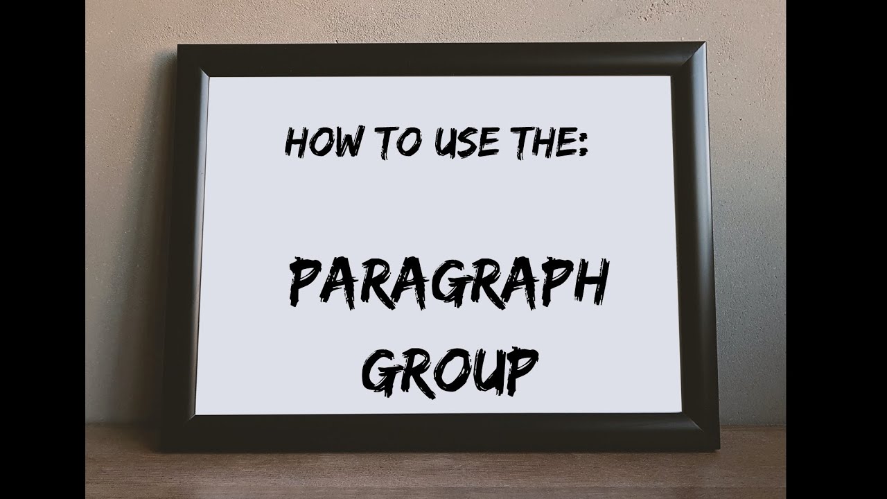 How To Use The Paragraph Group In MS Publisher - YouTube