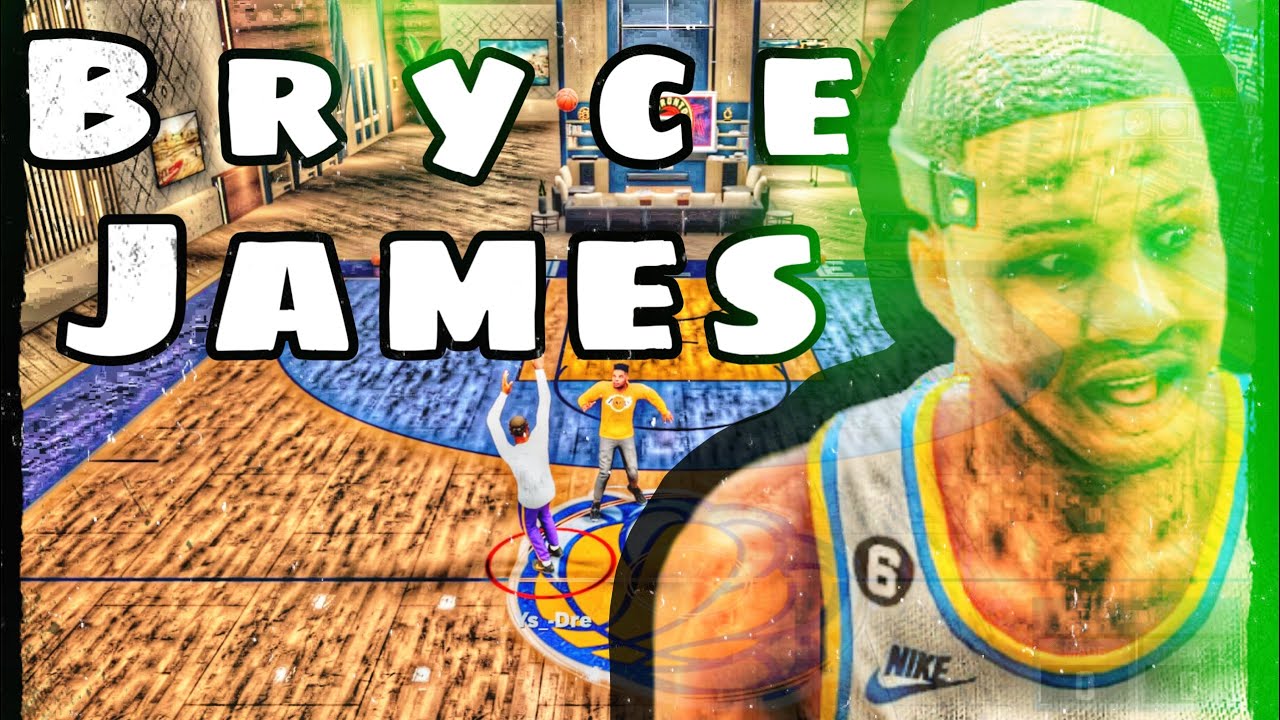 My Bryce James Build Is So Fun To Play With On 2k23!!!Self Lobs To ...