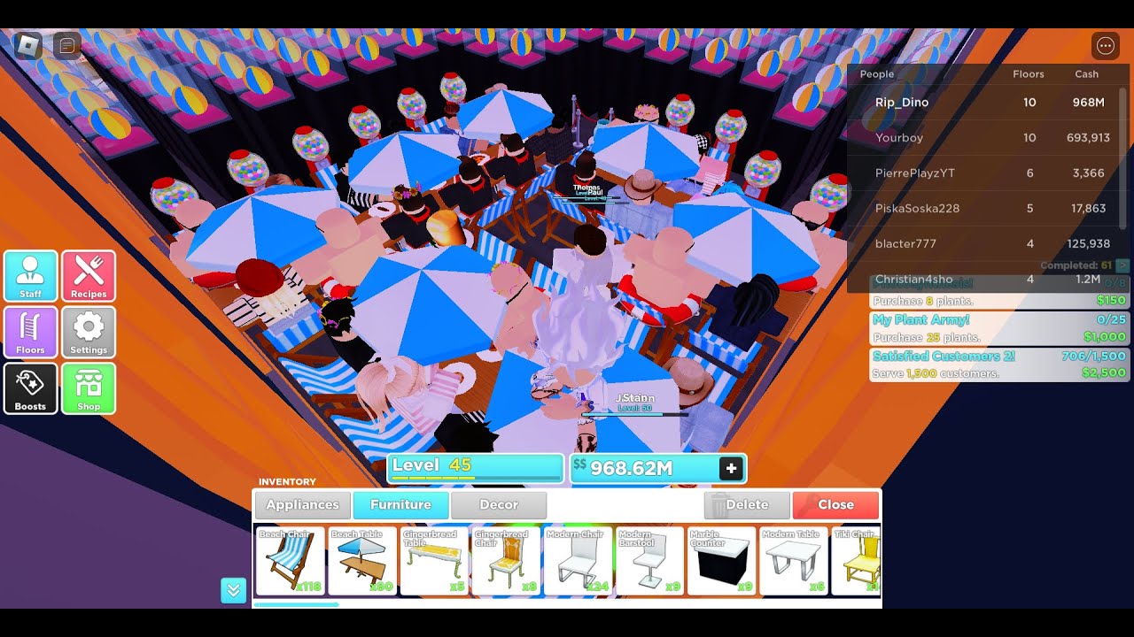 My restaurant layout (Roblox) - YouTube