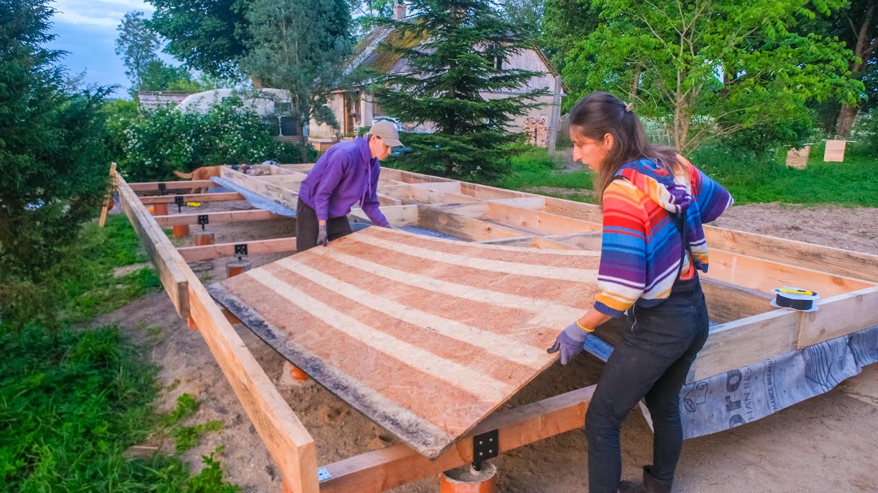 Building the Subfloor Framing for the TINY House UNDER $5000 - YouTube