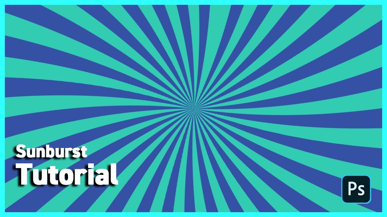 How to Create Sunburst Background in Photoshop | Photoshop Tutorial for ...