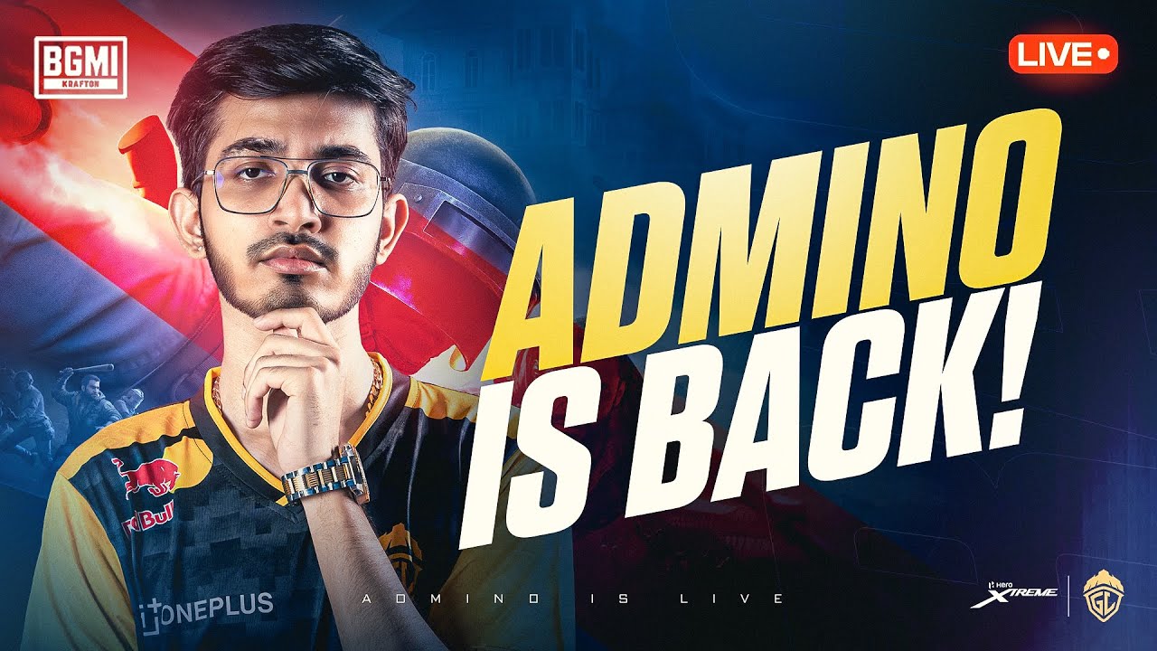 ADMINO IS BACK! | BGMI SCRIMS AND CLASSIC LIVE | ADMINO GAMING | - YouTube