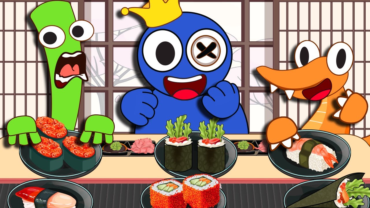 Mukbang Cartoon Animation | Convenience Store food Mukbang - Rainbow ...
