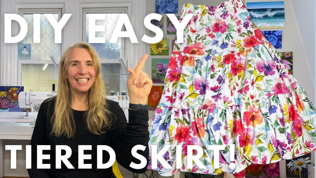 Make Your Own Three-Tiered Gathered Skirt: Easy Step-by-Step Tutorial ...