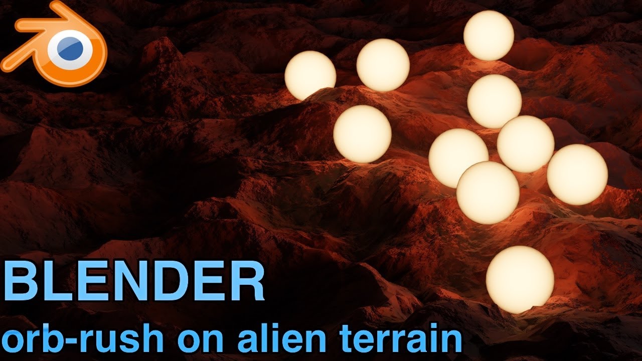 BLENDER Orb-rush using boids - YouTube