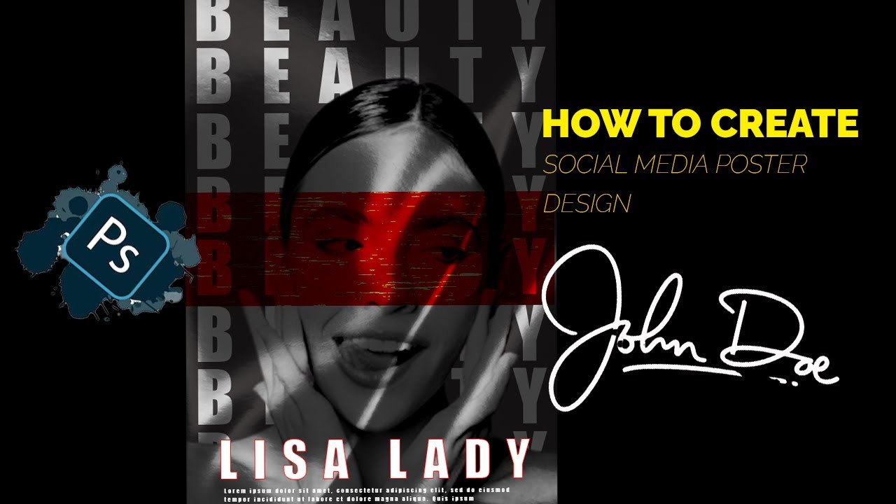 Poster Design Photoshop Tutorial | For Beginner - YouTube