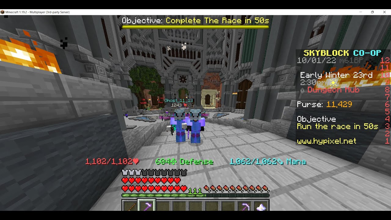 dungeons floor 1 hypixel run threw - YouTube