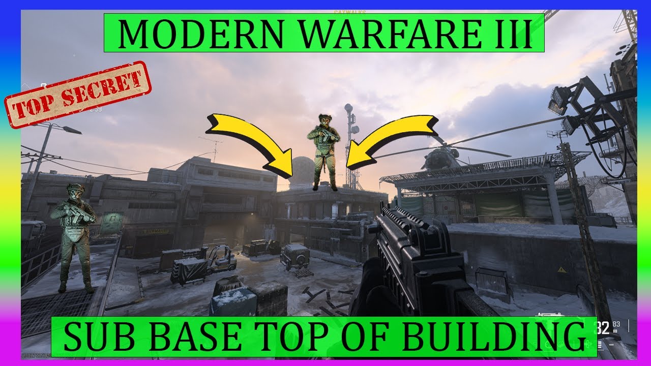 COD Modern Warfare 3 | "Sub Base" How To Get On Rooftop & MORE | Secret ...