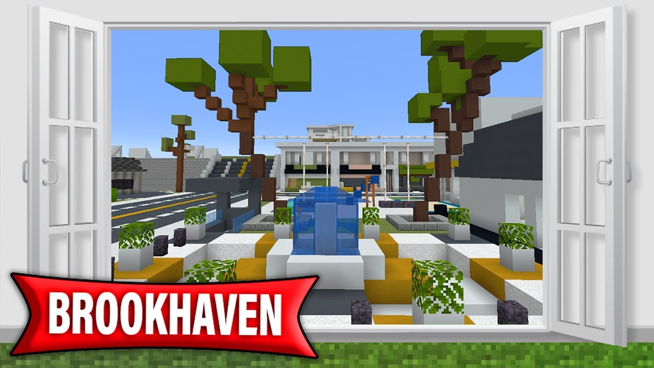 J'AI TESTÉ BROOKHAVEN SUR MINECRAFT - YouTube