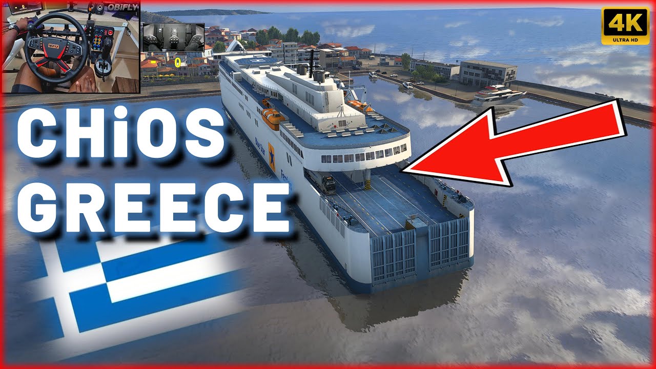 Double Decker Ferry | Chios Island Greece map DLC | ETS2 - YouTube