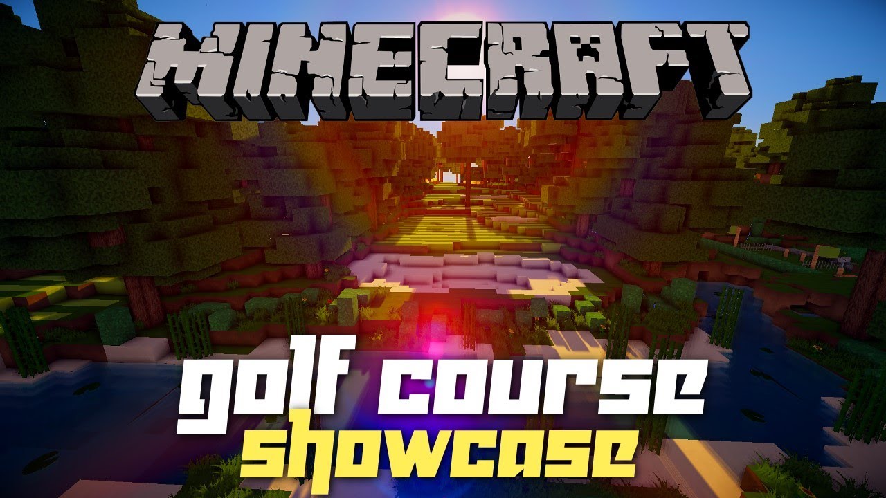 Minecraft: Golf Course Tour on PC w/ Shaders Mod! - YouTube