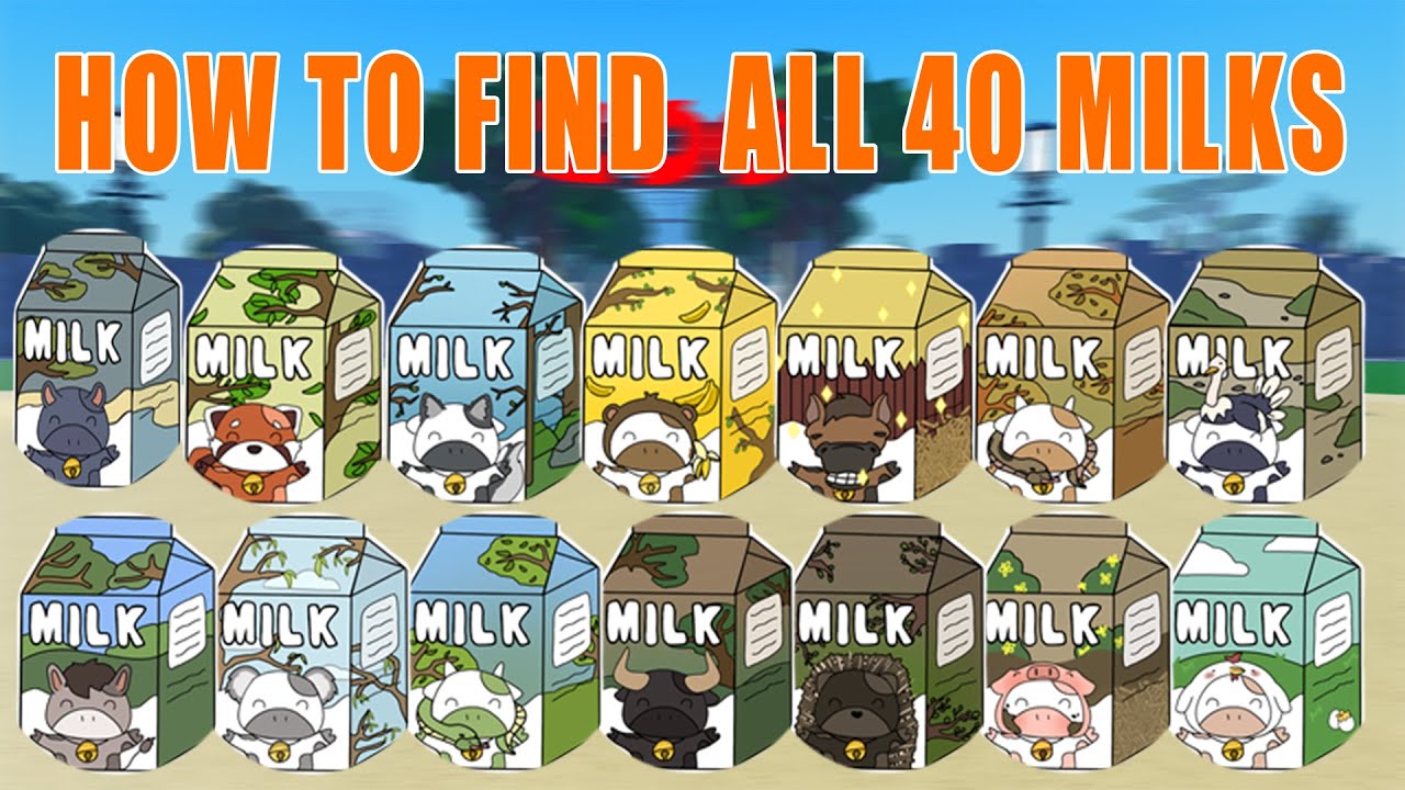 How To Get All New 40 Milks in Find The Milks - ROBLOX - YouTube