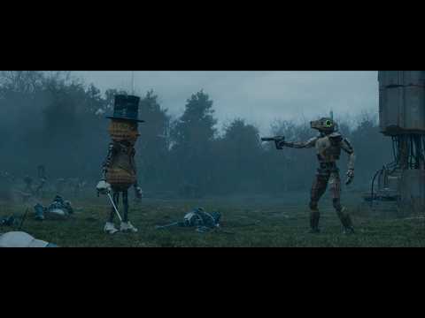 The Electric State - Herman vs Robots Final Battle with healthbars