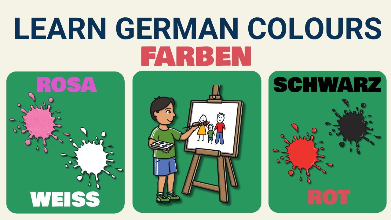 Learn Colours in German | German Vocabulary | Colours | Farben - YouTube