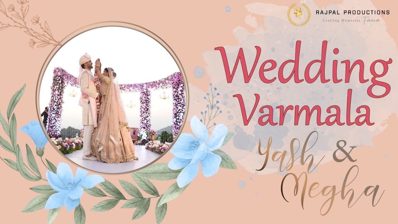 Varmala Ceremony of Unity : Garland Exchange of Love | Megha & Yash ...