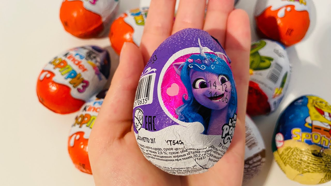 ASMR Unboxing My Little pony Chocolate egg - YouTube
