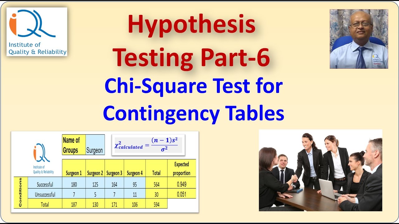 Hypothesis Testing Part-6: Chi-Sq Test Contingency Tables - YouTube